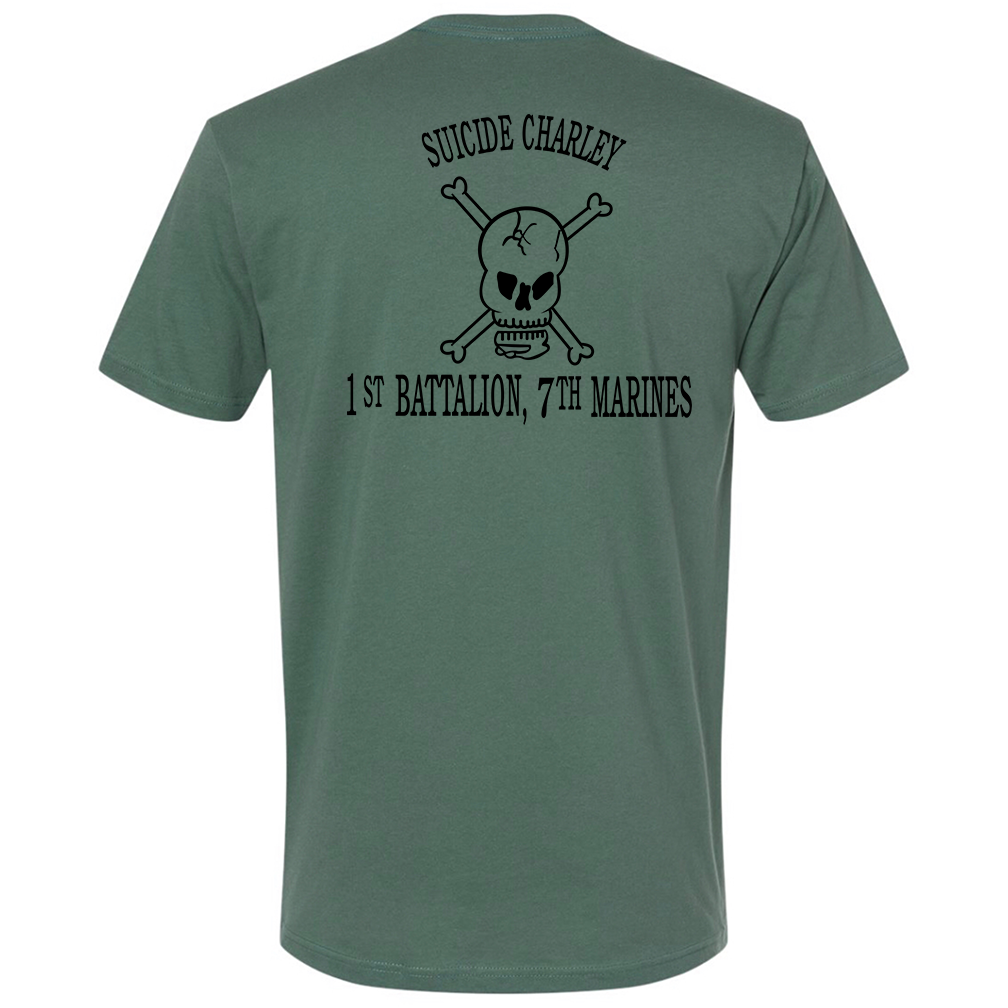 1st Battalion 7th Marines OG Suicide Charley Tee – Goons Up