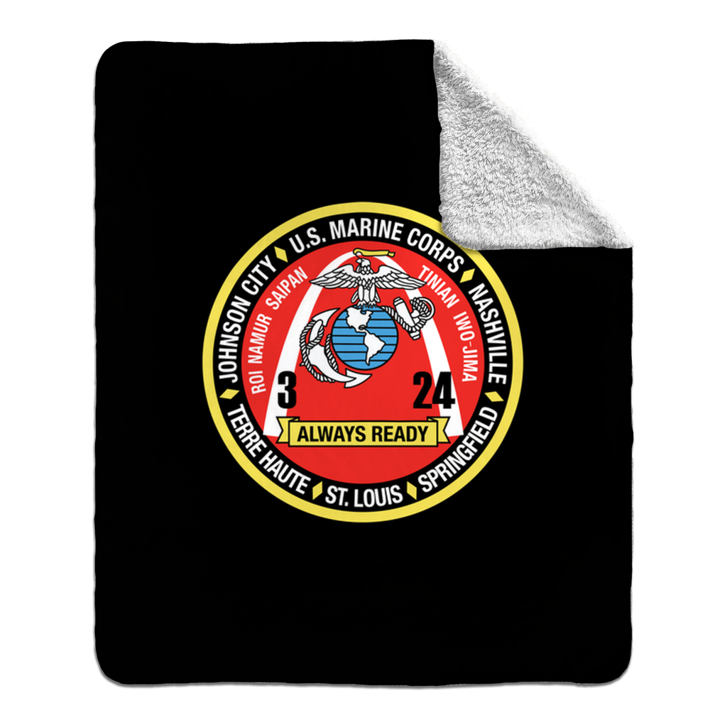 3d Battalion 24th Marines Fleece Blanket – Goons Up