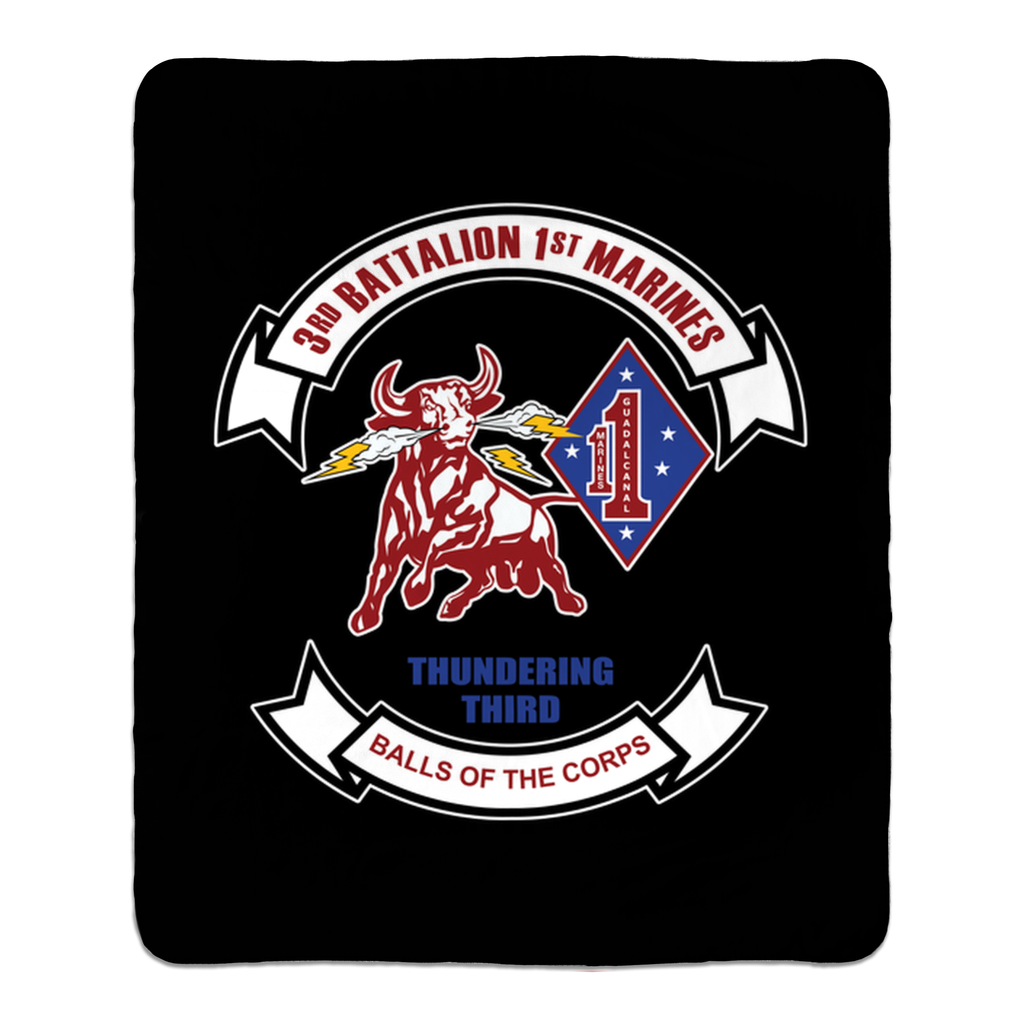 3d Battalion 1st Marines Fleece Blanket – Goons Up