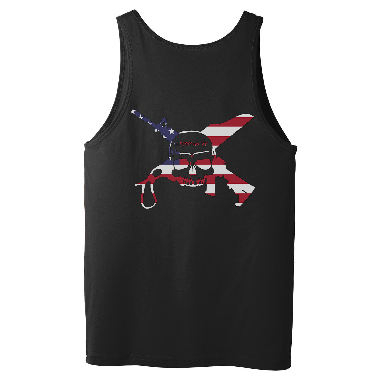 Corpsman Up American Flag Tank – Goons Up