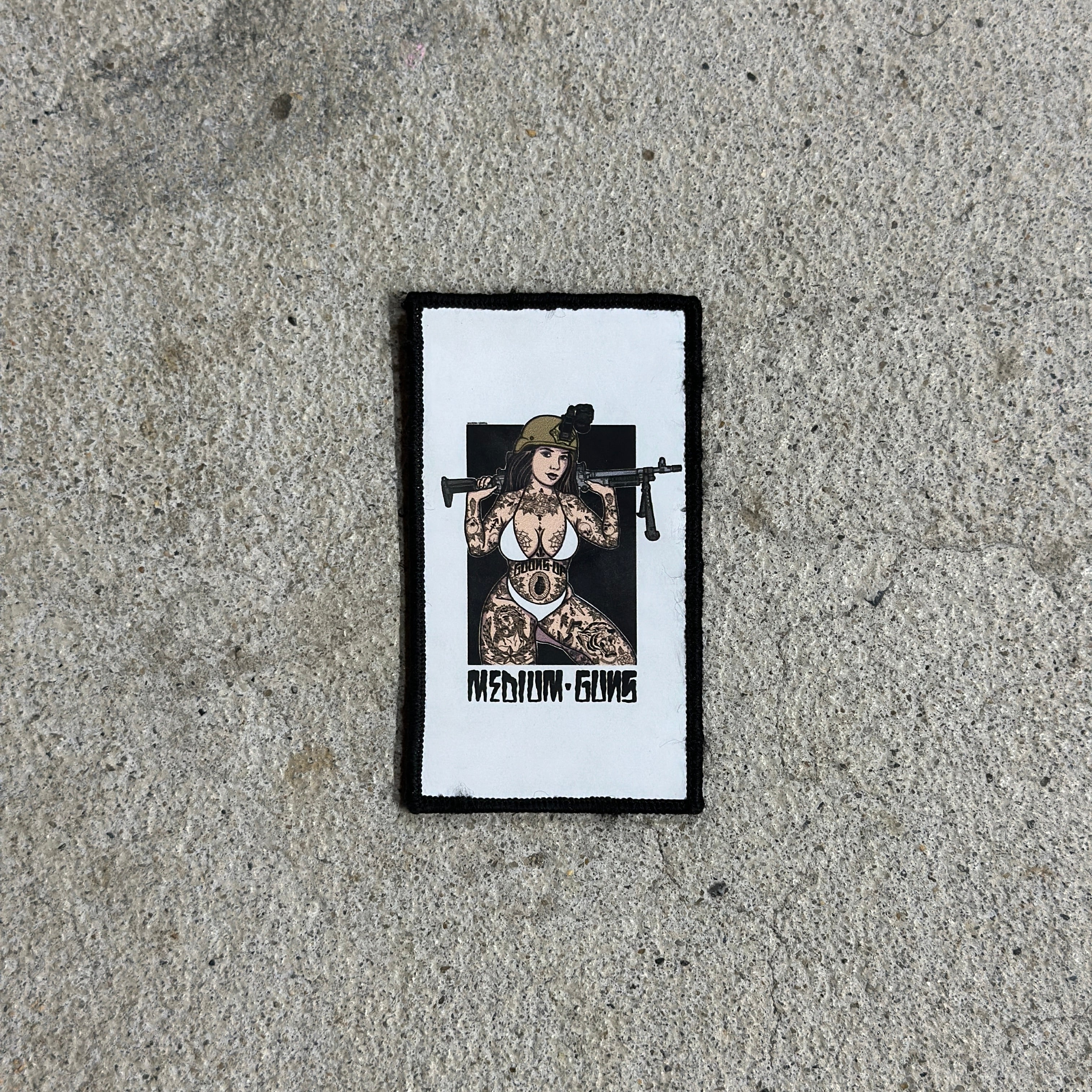 Medium Guns Pin Up Patch – Goons Up