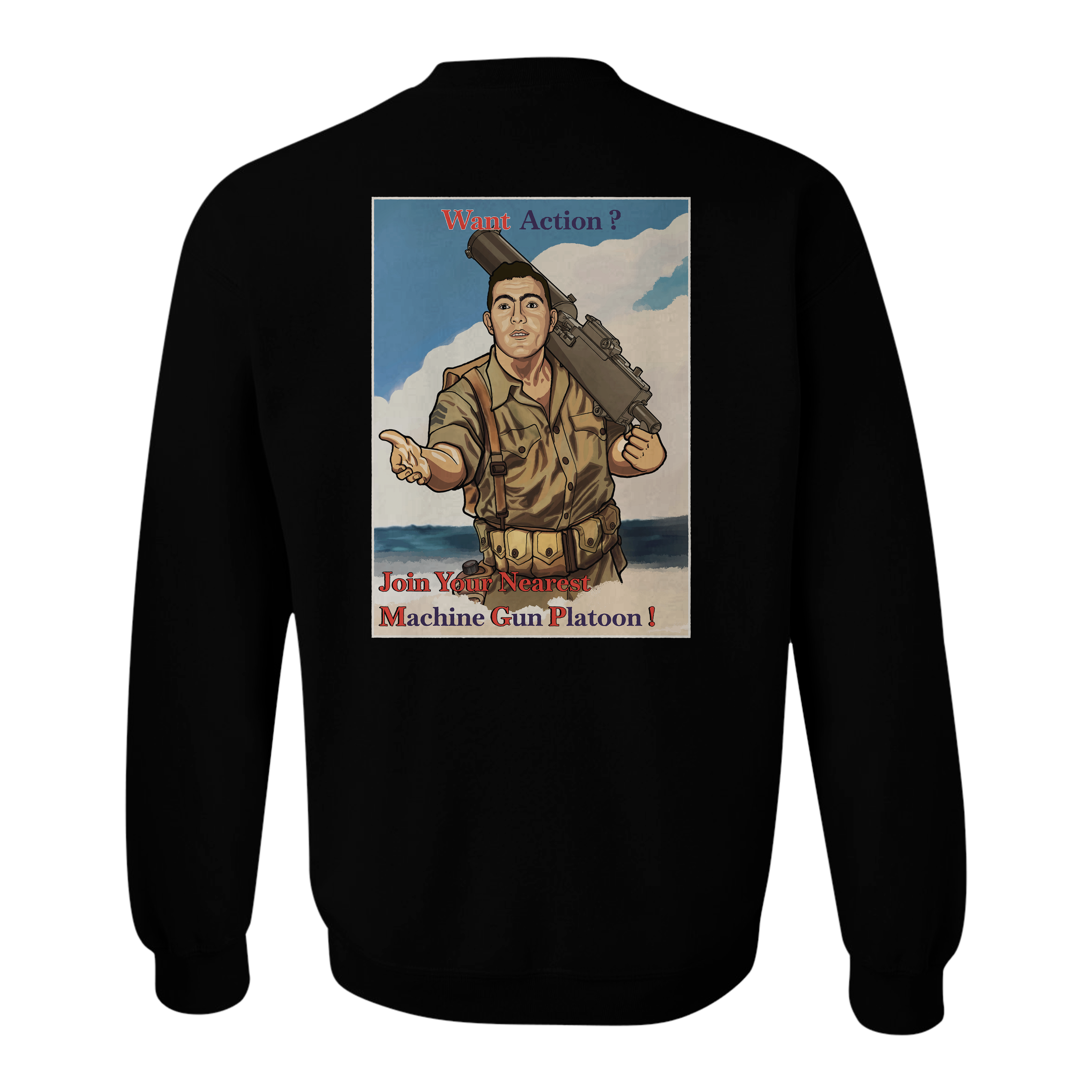 Join the Machine Gun Platoon Sweatshirt – Goons Up