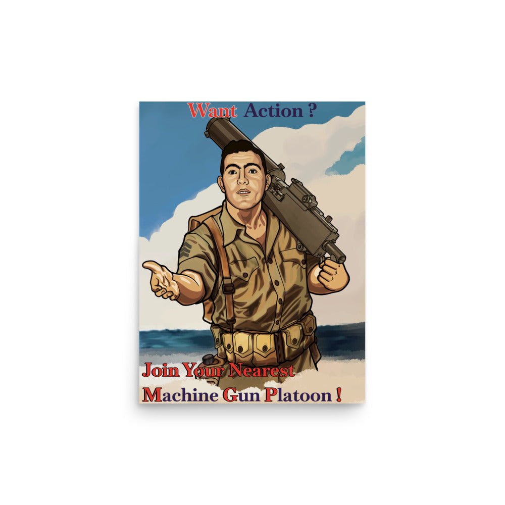 Join the Machine Gun Platoon Poster – Goons Up