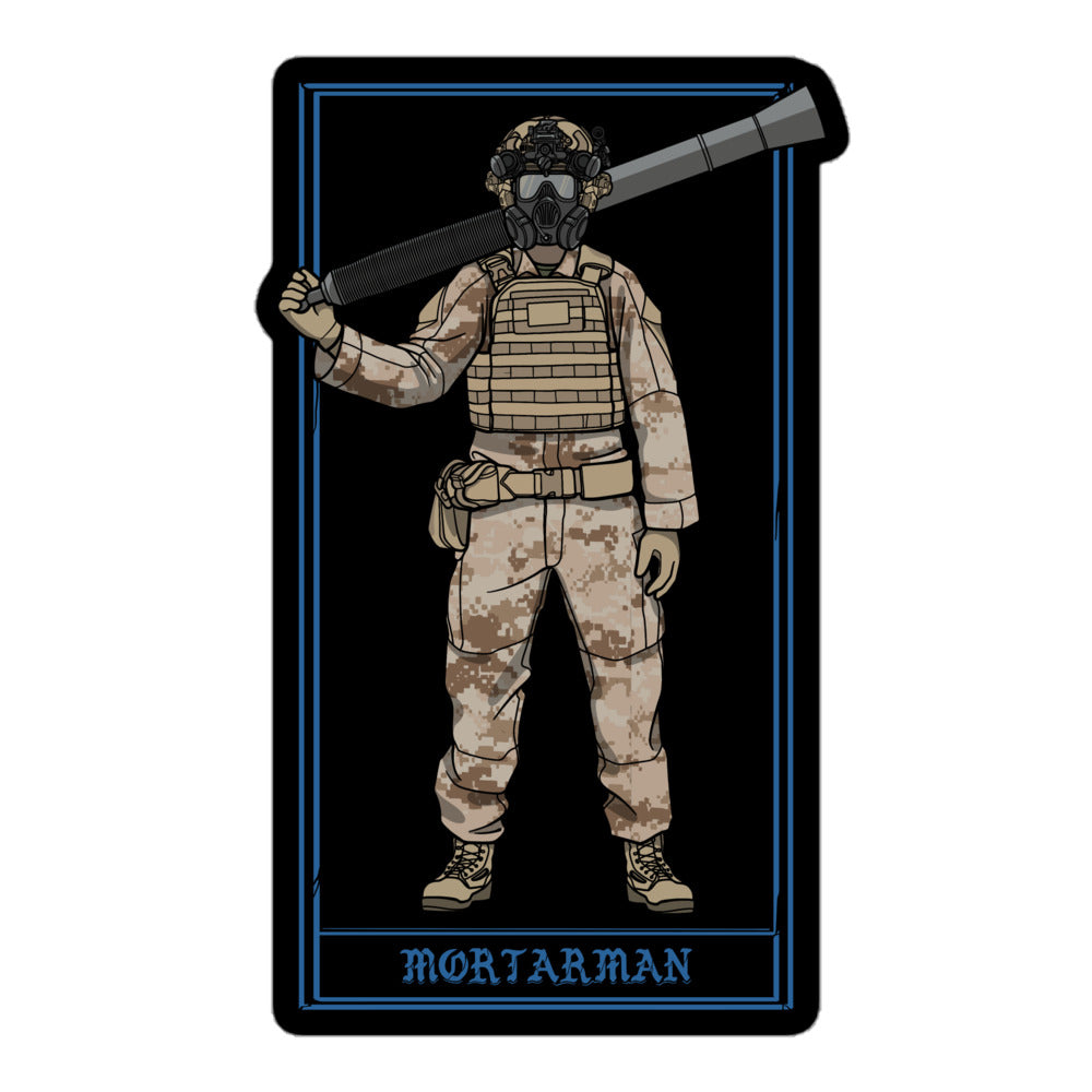 Marine Mortarman Sticker (81) - Desert – Goons Up