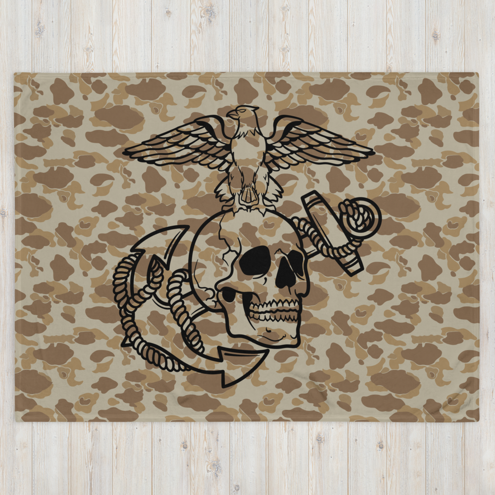 Eagle Skull and Anchor Throw Blanket - Frogskin Beach – Goons Up