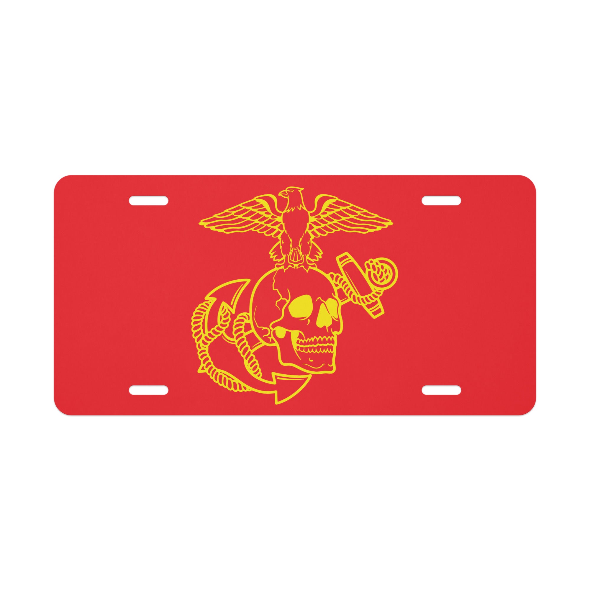 Eagle Skull and Anchor Plate - Red – Goons Up